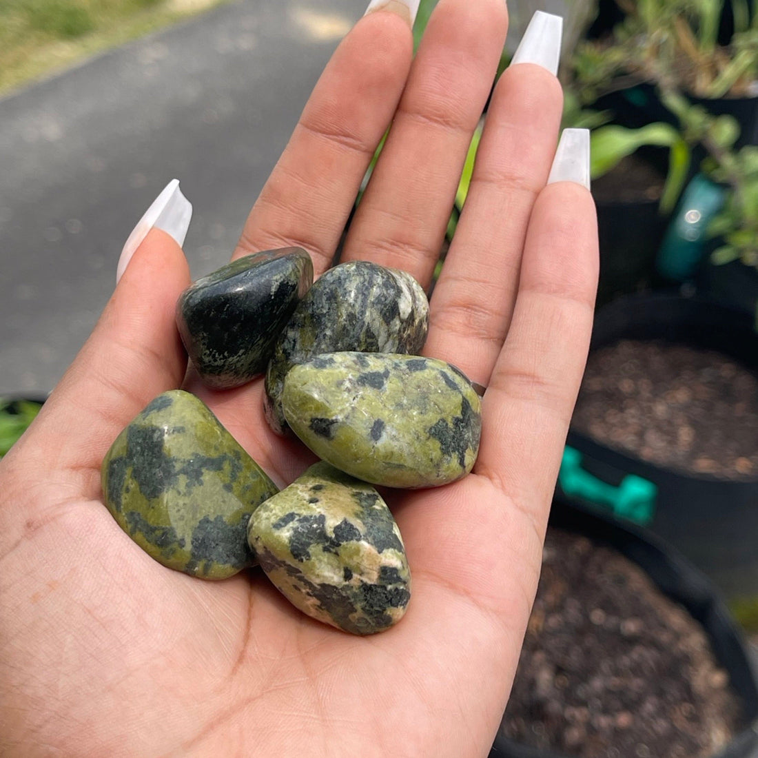 Serpentine Tumbled Stones – thehackedunicorn